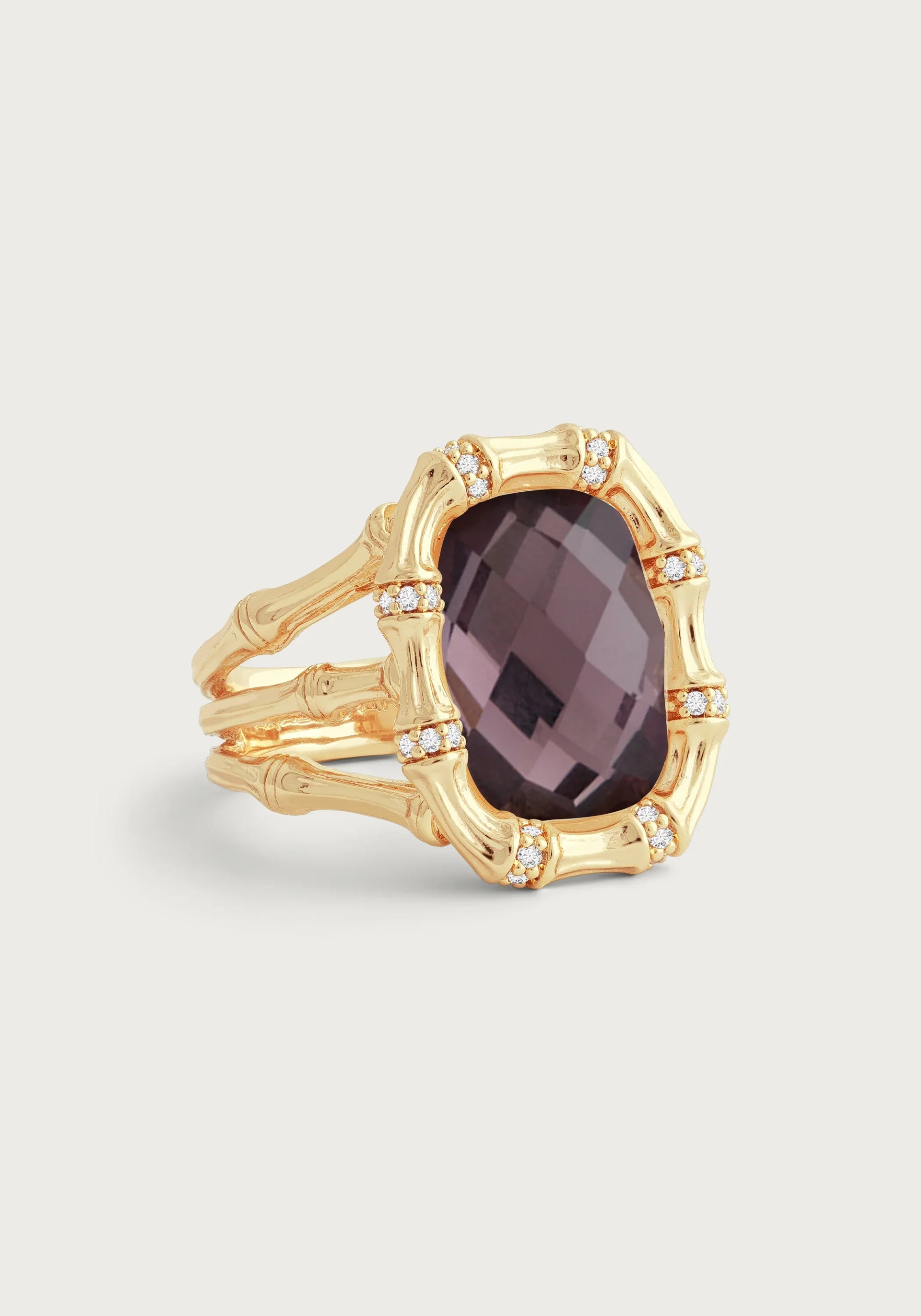 Bamboo With Stone Ring - Gemstones – Anabel Aram
