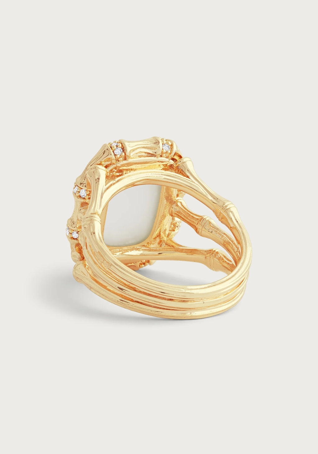Bamboo With Stone Ring - Mother Of Pearl – Anabel Aram